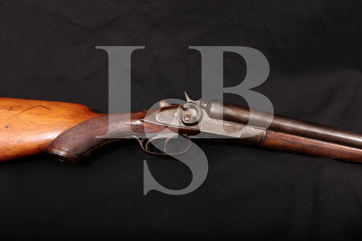 H. Pieper Gold Hibbard, Damascus & Case Color 28 1/2" Side By Side Sxs ...