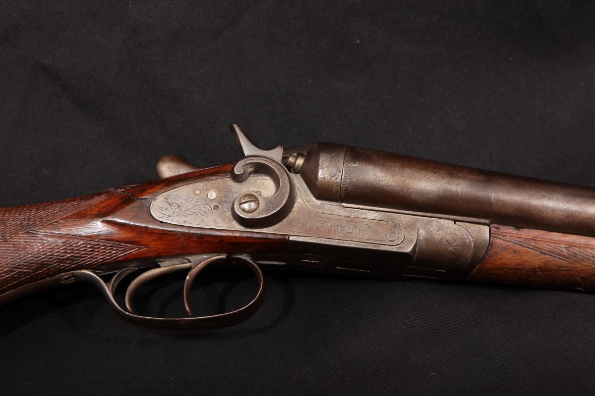 H. Pieper Gold Hibbard, Damascus & Case Color 28 1/2" Side By Side Sxs ...