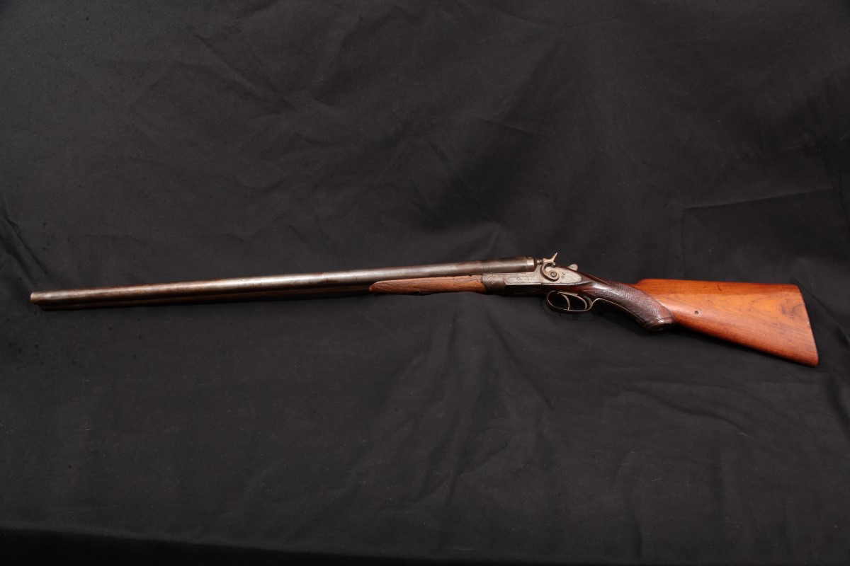 H. Pieper Gold Hibbard, Damascus & Case Color 28 1/2" Side By Side Sxs ...