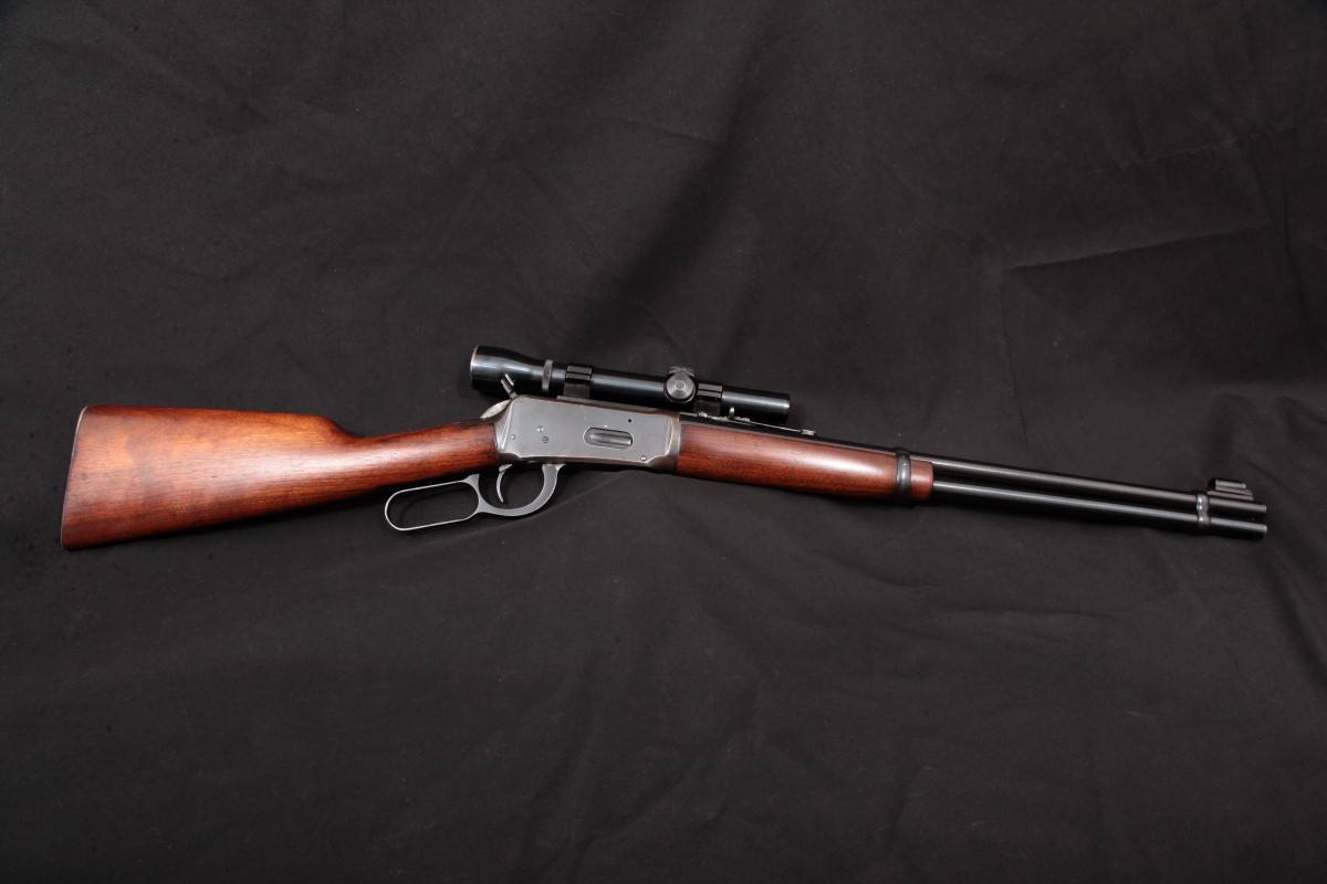 Winchester Model 94 1894 Carbine, Blued, 19 Lever Action Rifle & Weaver ...
