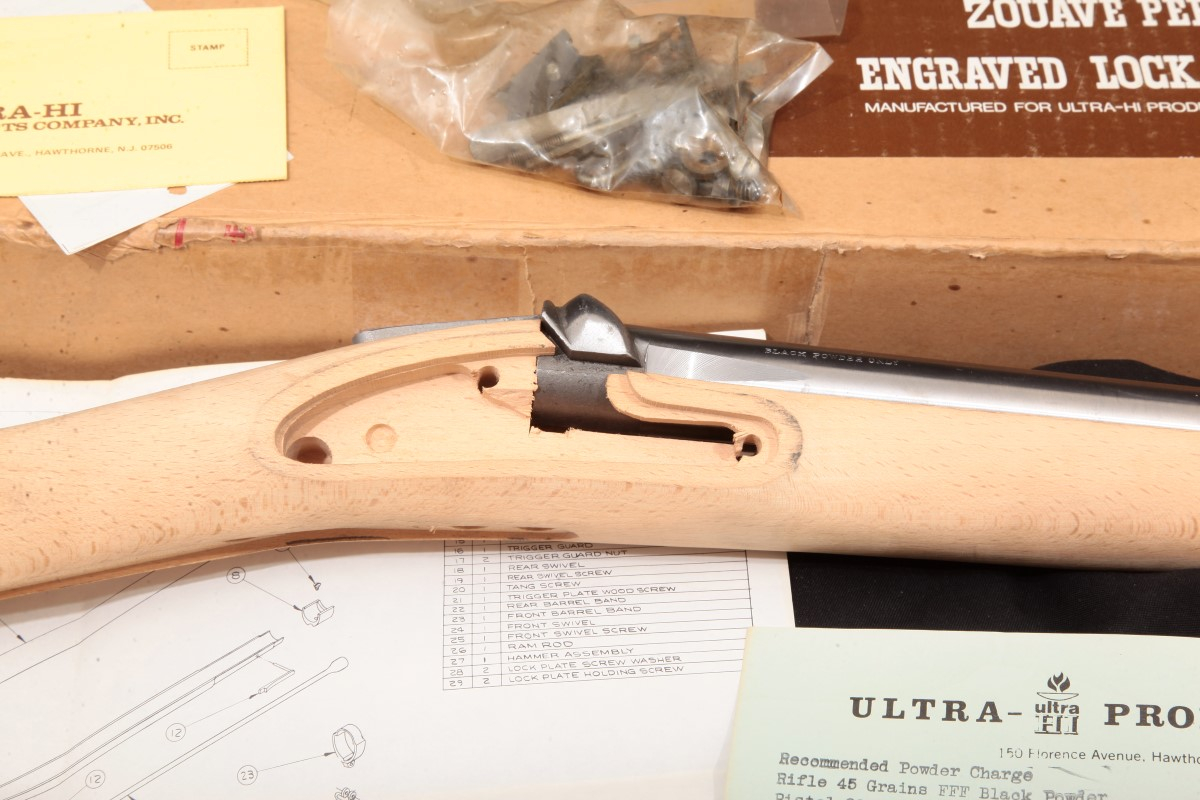 Navy Arms Co Model 1863 Zouave Remington Kit, Silver 32" Black Powder ...