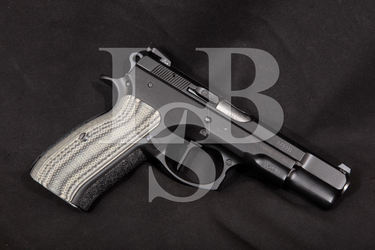 Cz Customized Model 75b 75-B Sa, Black 4.6" Sa Single Action Semi ...