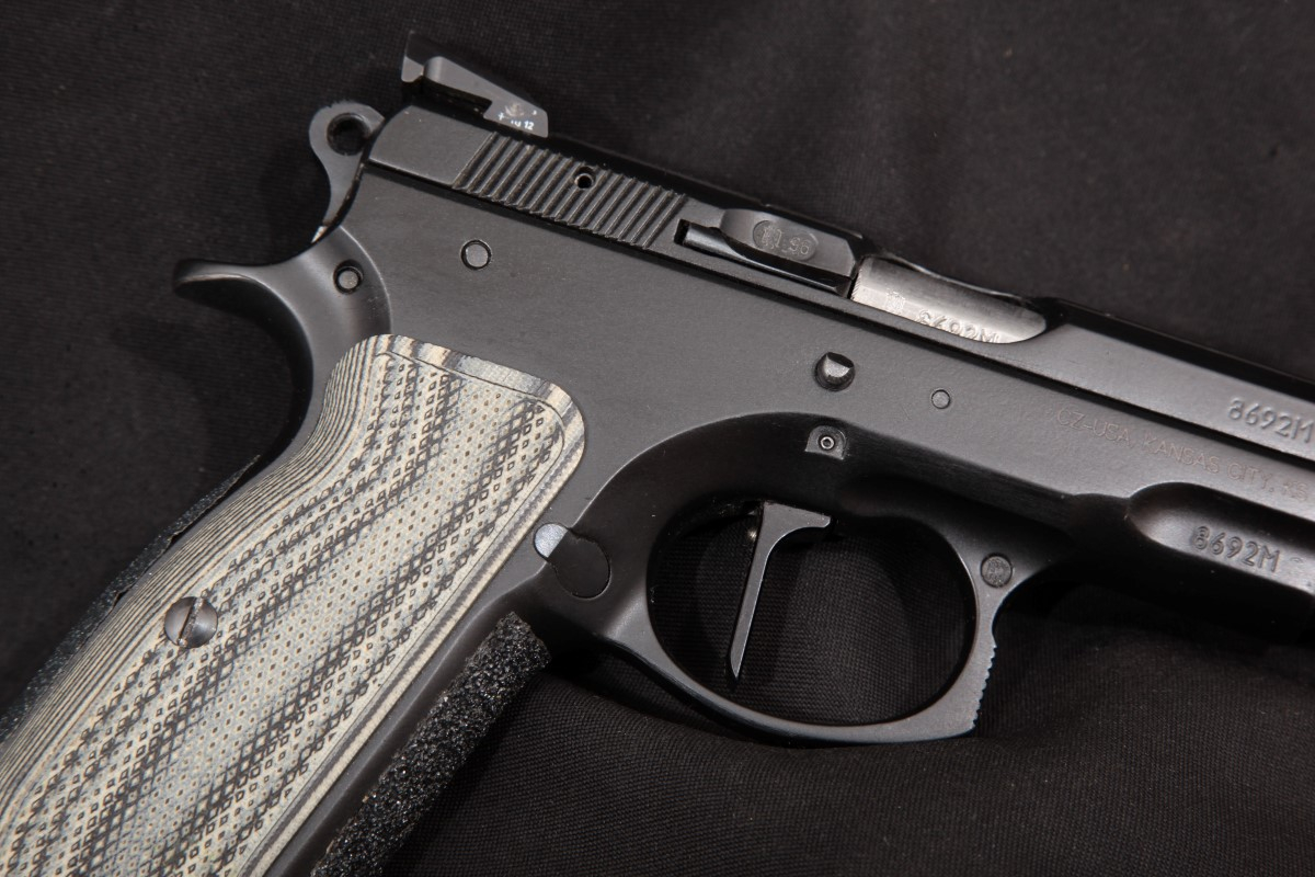 Cz Customized Model 75b 75-B Sa, Black 4.6" Sa Single Action Semi ...