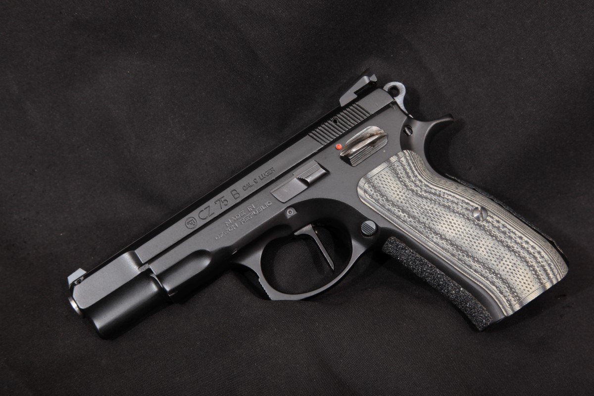 Cz Customized Model 75b 75-B Sa, Black 4.6" Sa Single Action Semi ...