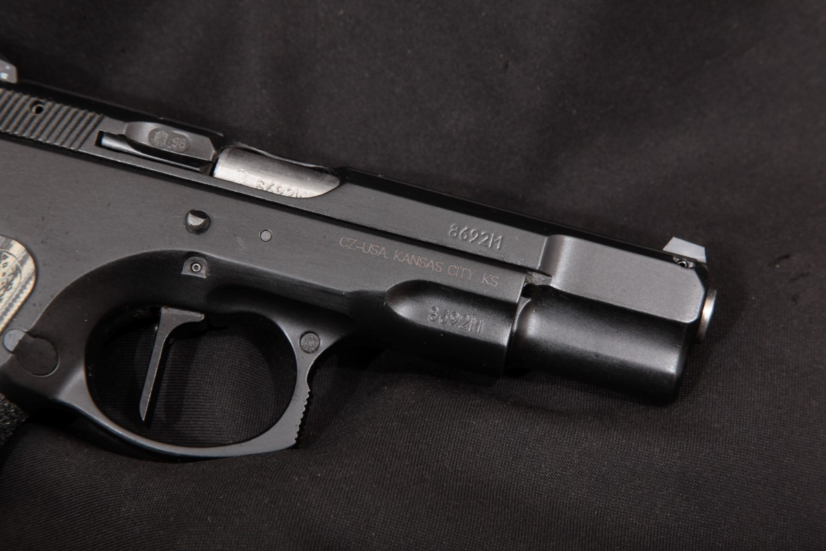 Cz Customized Model 75b 75-B Sa, Black 4.6" Sa Single Action Semi ...