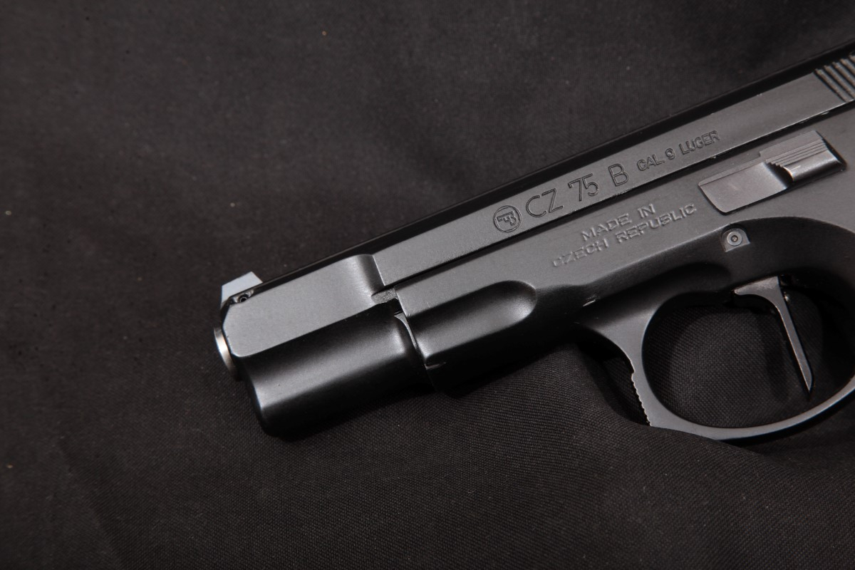 Cz Customized Model 75b 75-B Sa, Black 4.6" Sa Single Action Semi ...