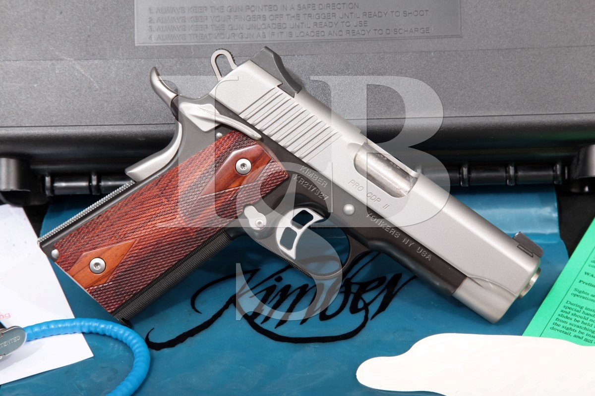 Kimber Custom Shop Pro Carry Cdp Ii, Stainless & Black 4" Single Action ...