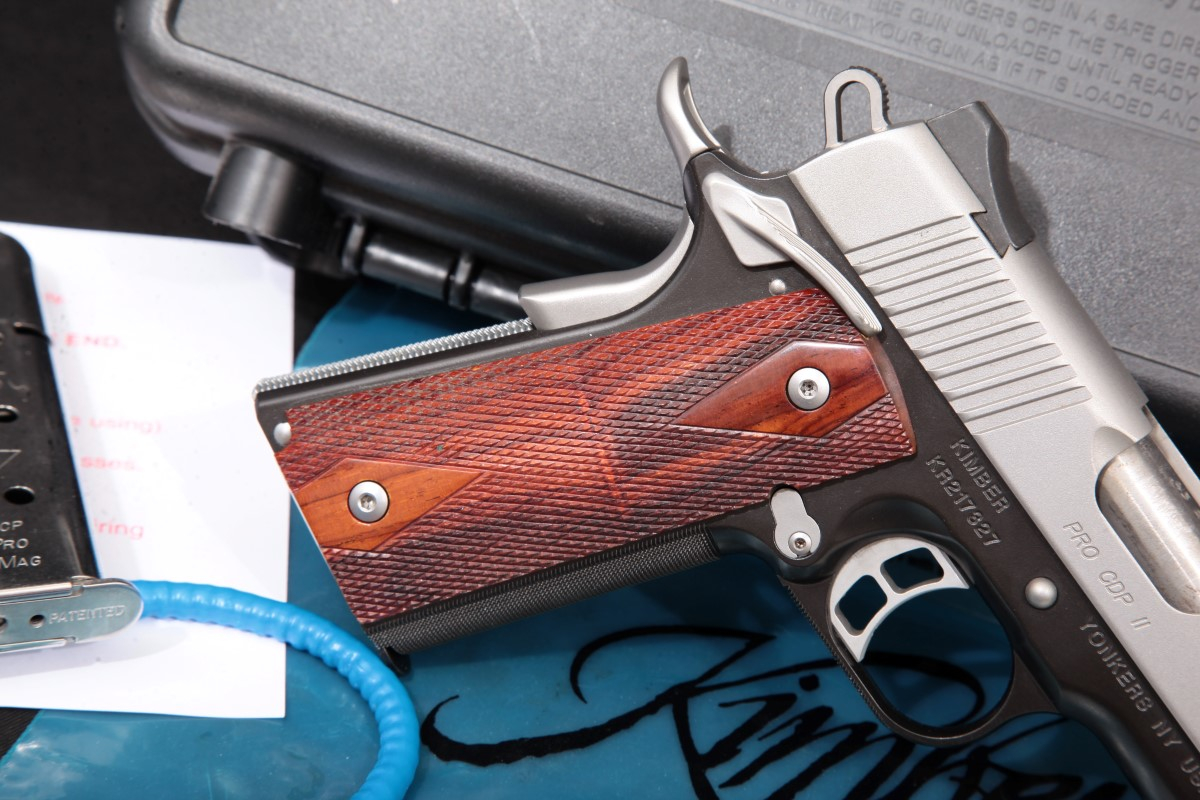 Kimber Custom Shop Pro Carry Cdp Ii, Stainless & Black 4" Single Action ...