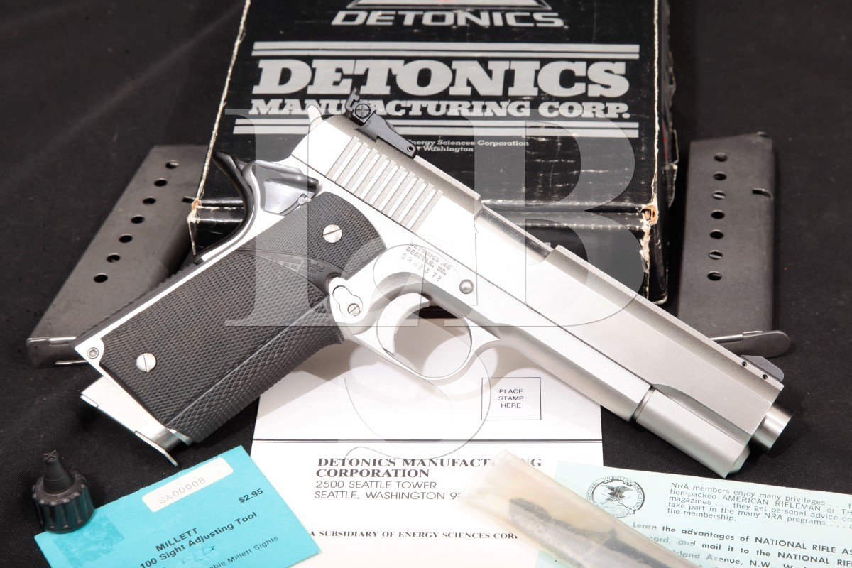 Detonics Washington Model Scoremaster, Stainless 5" 1911-Style Single ...