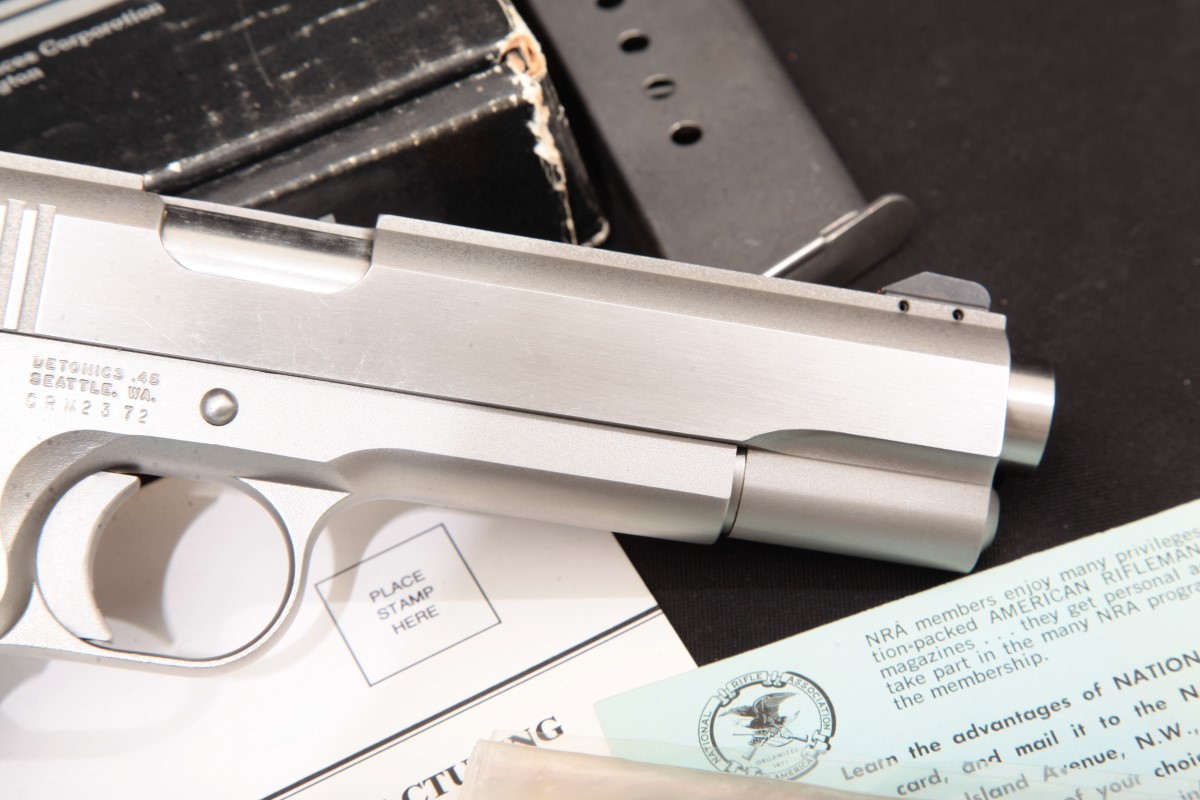 Detonics Washington Model Scoremaster, Stainless 5" 1911-Style Single ...