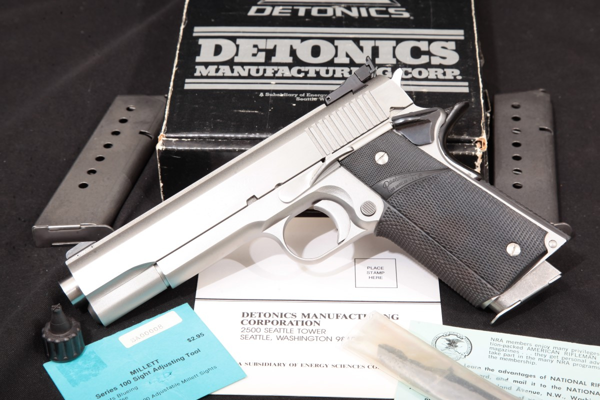Detonics Washington Model Scoremaster, Stainless 5" 1911-Style Single ...
