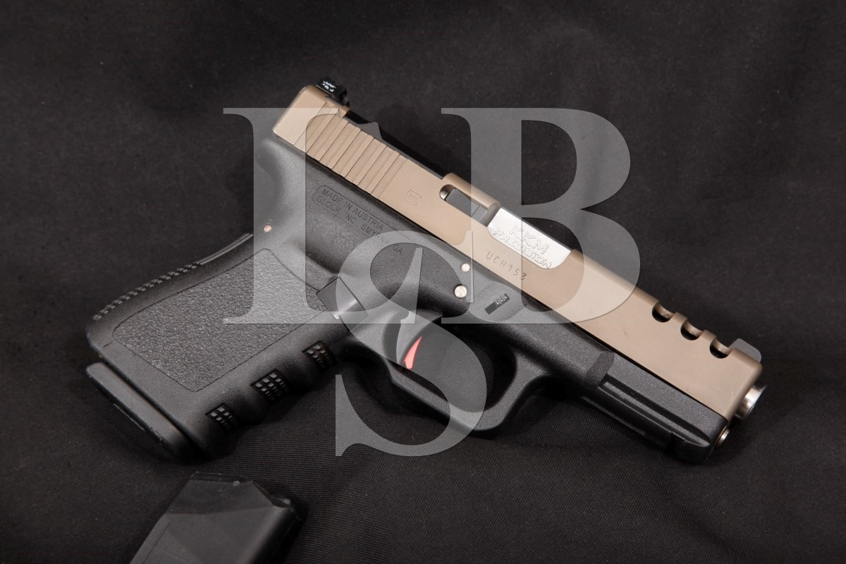 Glock Model 23 M23 G23 Gen 3, Custom, Black & Tan 4" Semi Automatic ...
