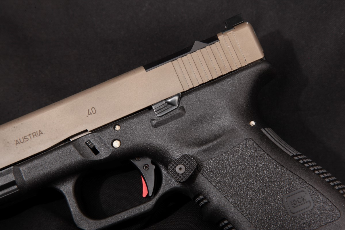 Glock Model 23 M23 G23 Gen 3, Custom, Black & Tan 4" Semi Automatic ...