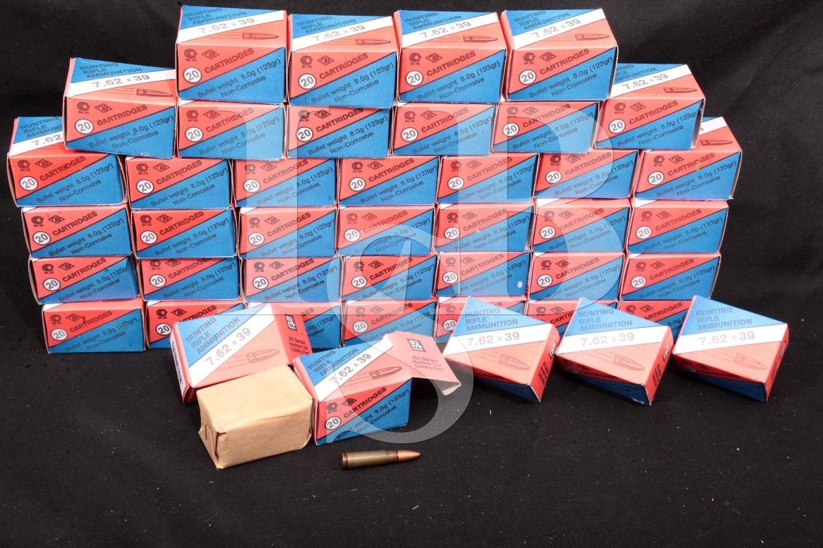 Jsc Barnaul 860x 7.62x39mm Jsc Russian Steel Case & Core Rifle Ammo ...