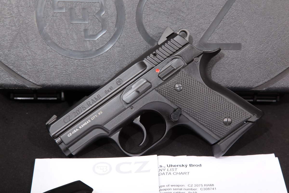 Cz Model 2075 Rami 01750, Black 3" Sa/Da Compact Semi-Automatic Pistol ...
