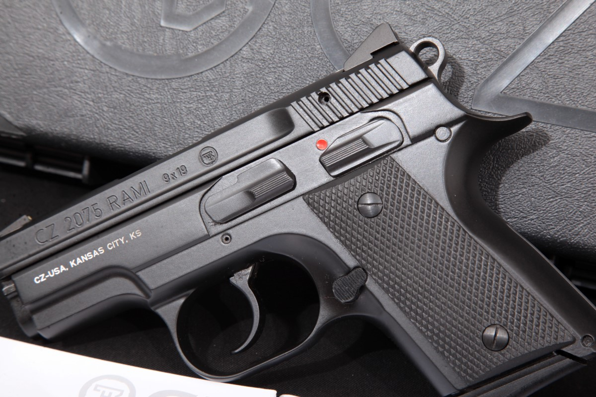 Cz Model 2075 Rami 01750, Black 3" Sa/Da Compact Semi-Automatic Pistol ...