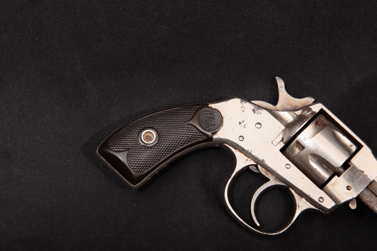 Hopkins & Allen Model Xl Double Action, Nickel 2 1/4" Sa/Da Single ...