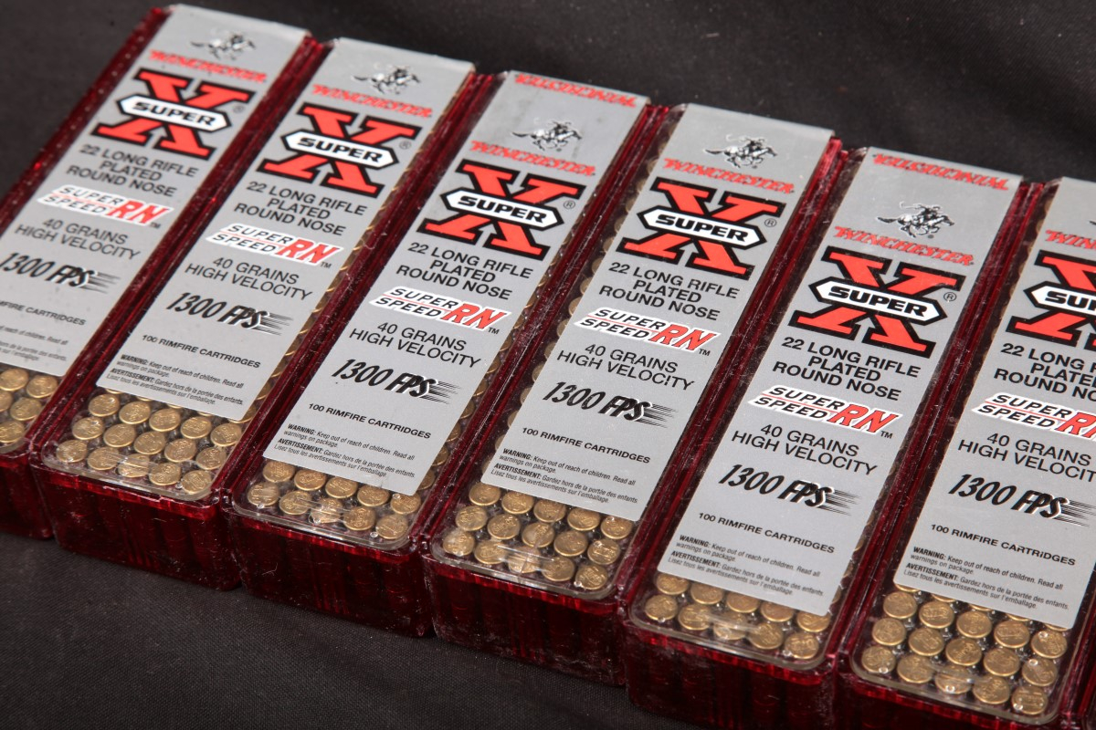 1000x .22 Lr Winchester High Velocity Ammunition 40 Gr. Rn 1300 Fps 22 ...