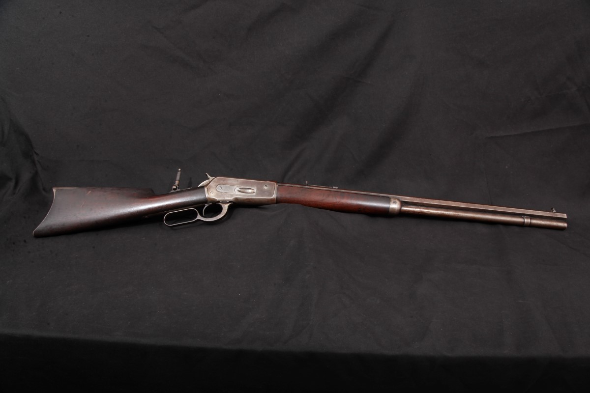 Winchester Early Model 1886 Rifle, Blue & Case Color 26" Octagonal ...