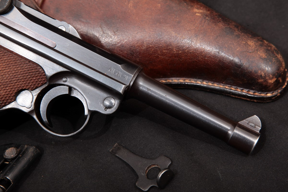 Mauser Model 1934 Byf P08 Luger, Waffenamts, Restored, 4 Sa Semi-Auto ...