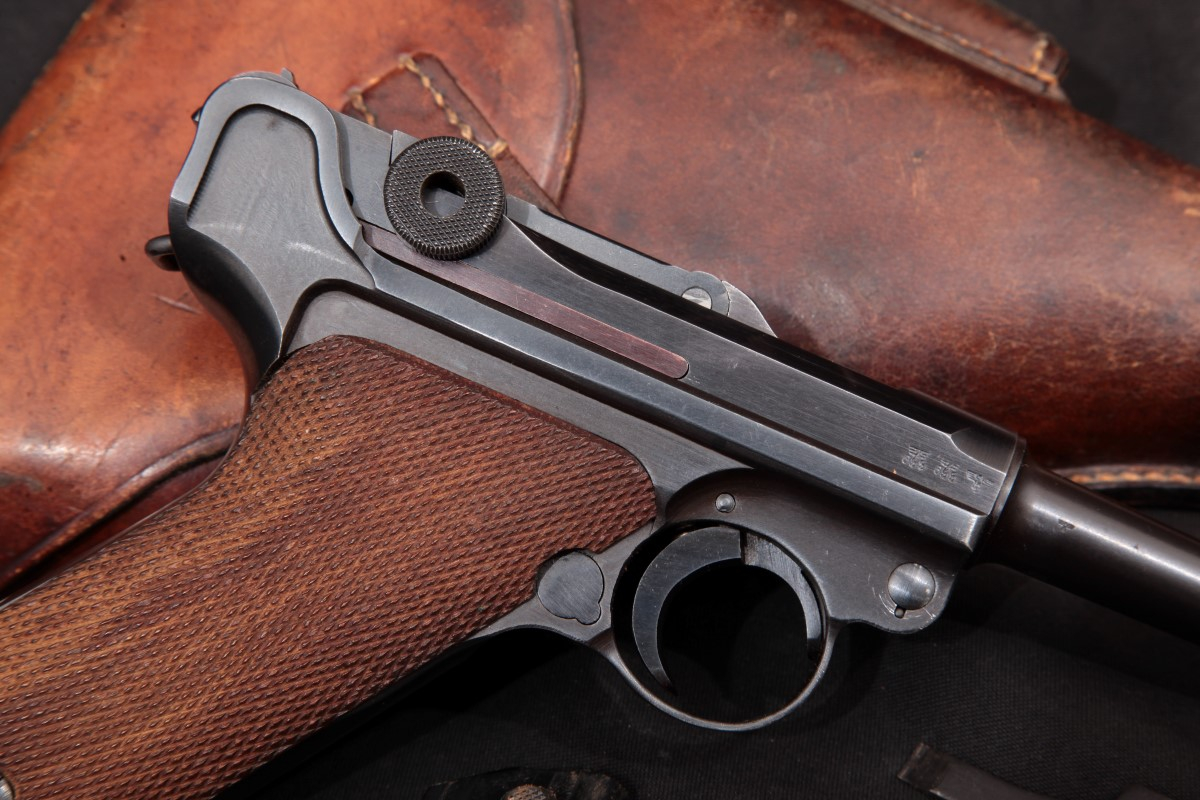 Mauser Model 1934 Byf P08 Luger, Waffenamts, Restored, 4 Sa Semi-Auto ...