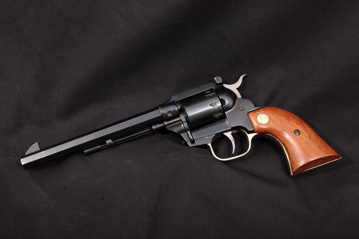 High Standard Model High Sierra 9-Shot Revolver, Blue/Nickle, Octagon 7 ...