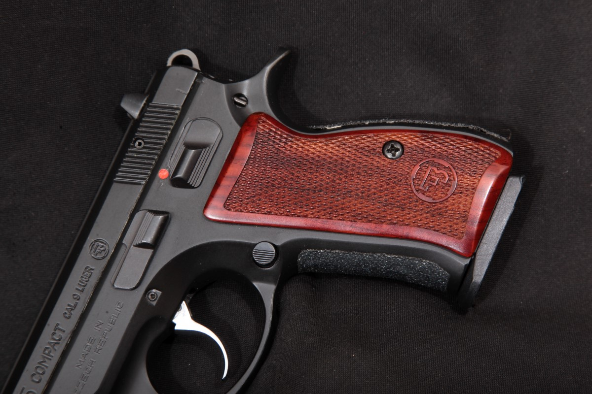 Model 75 Cz75 Compact 01190, Black 3 3/4" Sa/Da Semi-Automatic Pistol ...