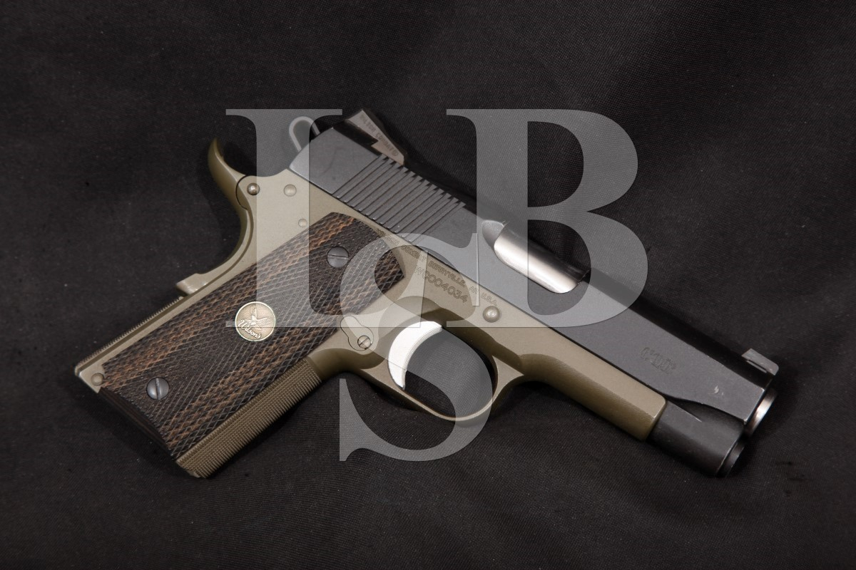 Wilson Combat Model Cqb Commander Size 1911, Dutone Black/Green 4" Semi ...