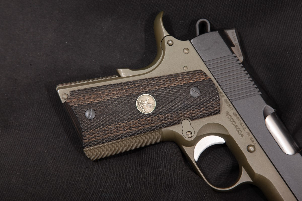 Wilson Combat Model Cqb Commander Size 1911, Dutone Black/Green 4" Semi ...