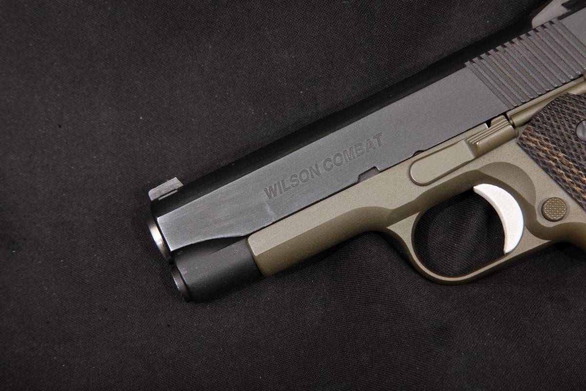 Wilson Combat Model Cqb Commander Size 1911, Dutone Black/Green 4" Semi ...