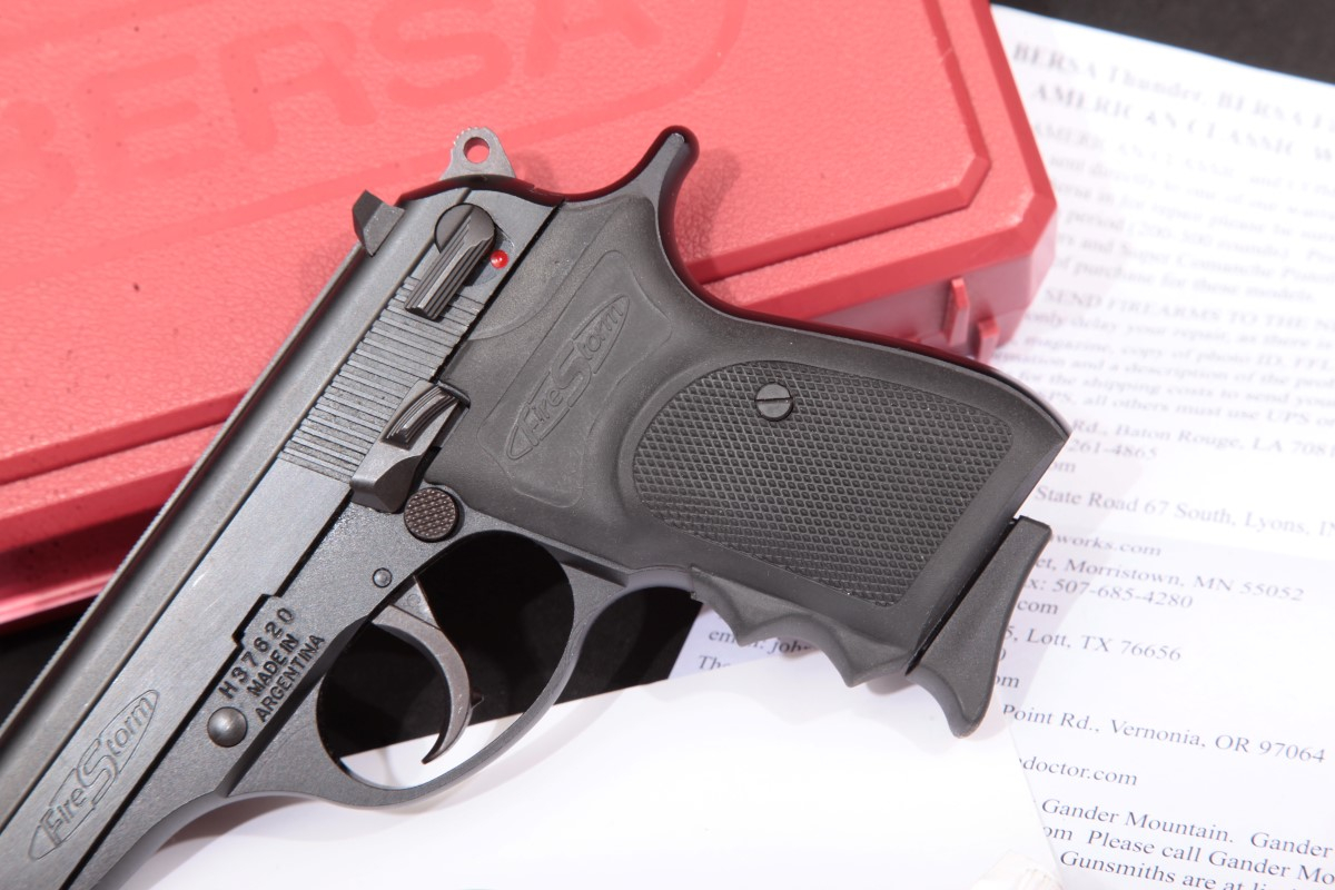 Bersa Model Firestorm, Blue 3 1/2" Sa/Da Single Double Action Semi ...