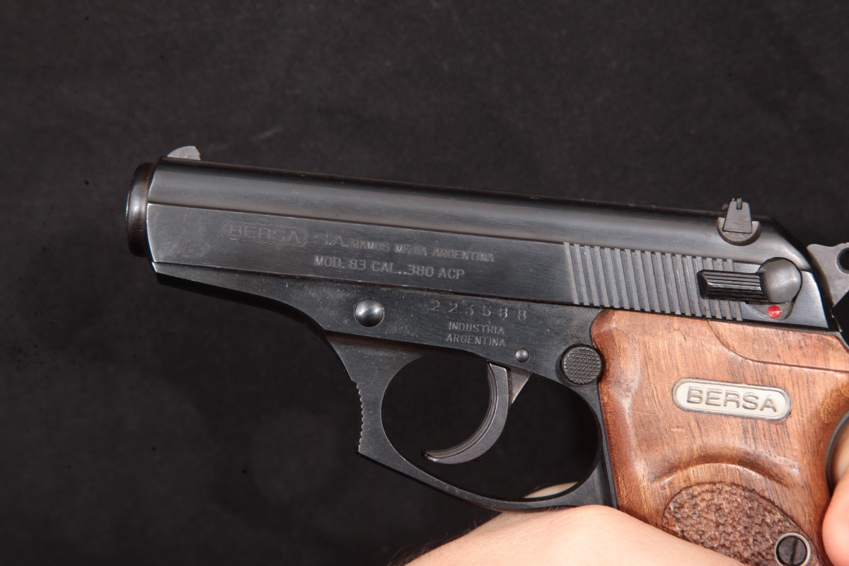 Bersa Model 83, Blue 3 1/2" Single Double Sa Da Action Semi Automatic ...