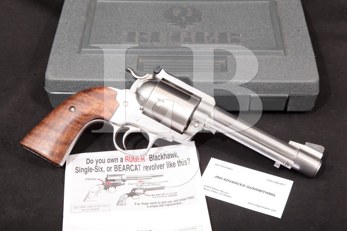 Ruger Custom New Model Blackhawk Bisley, Stainless 5 1/2" 5-Shot Single ...