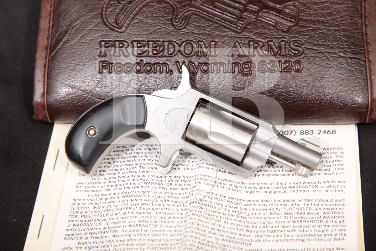 Freedom Arms Model FA-S-22LR Patriot Mini Revolver, Stainless 1 1/8