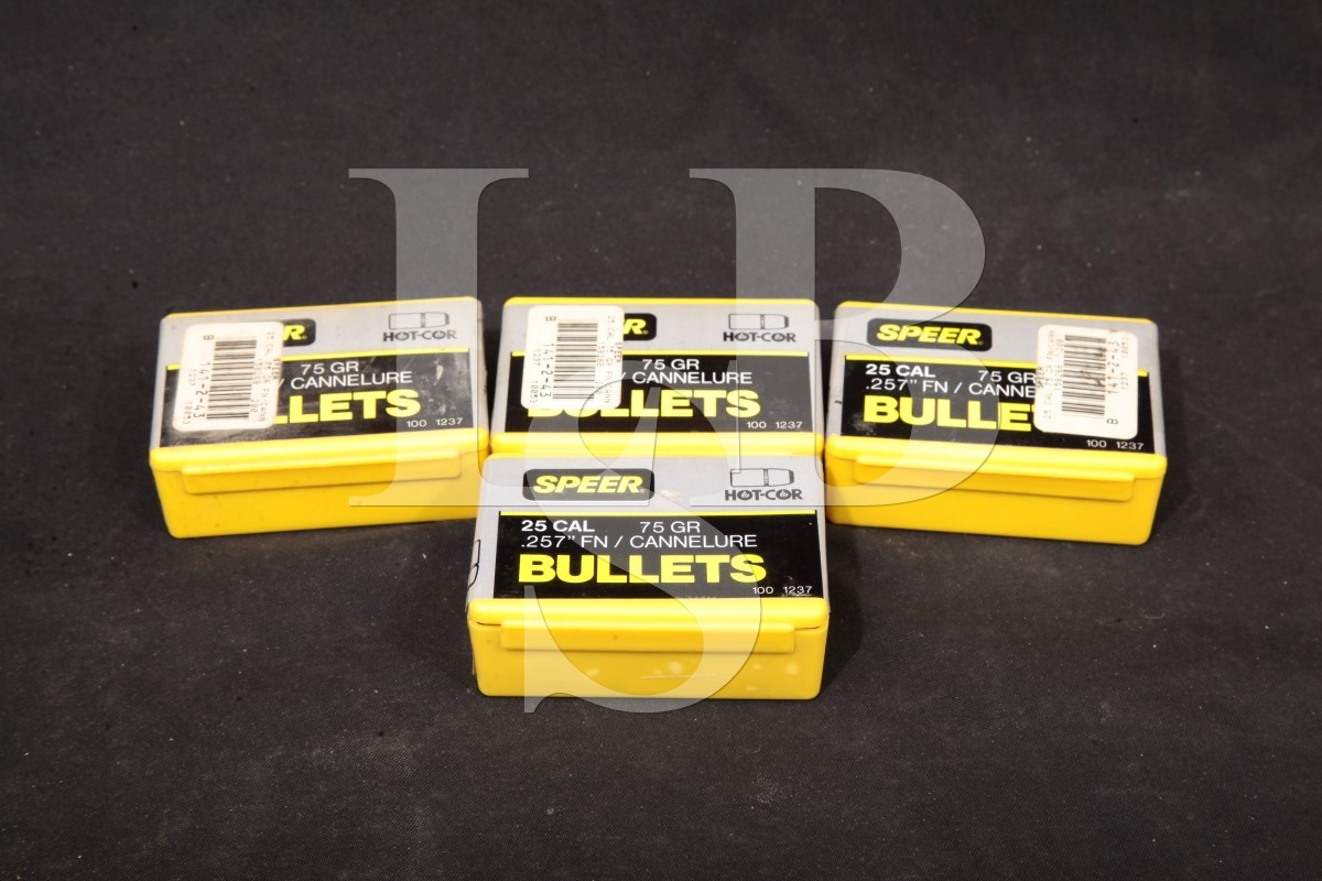 400x .25 Cal. Speer 75 Gr. Plated Soft Flat Point Bullets .25 Bullets ...