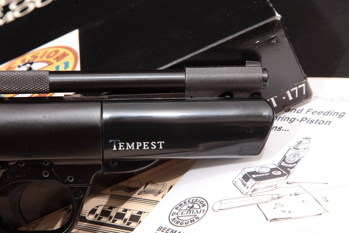 Webley & Scott Beeman Tempest, Black 7" Air Pistol, Box & Paperwork ...