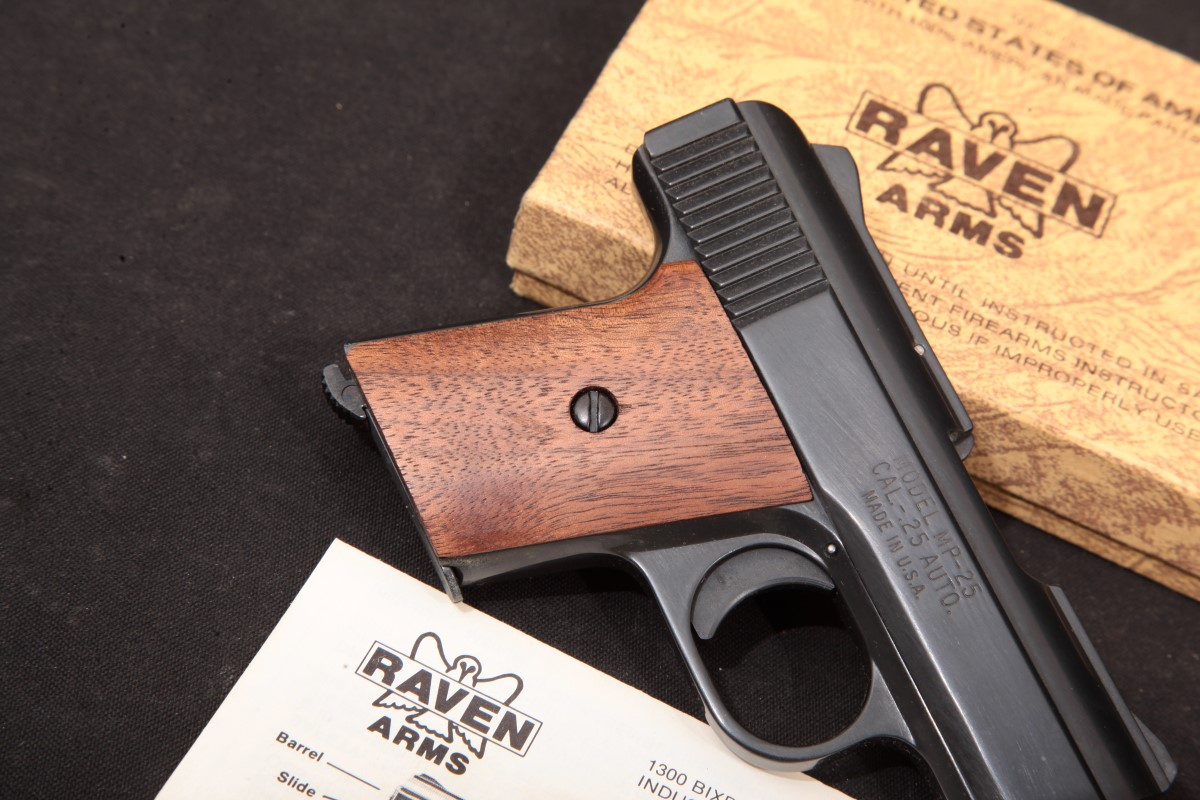 Raven Arms Model 25, Blue 2 1/2" Blowback Semi Automatic Magazine Fed ...