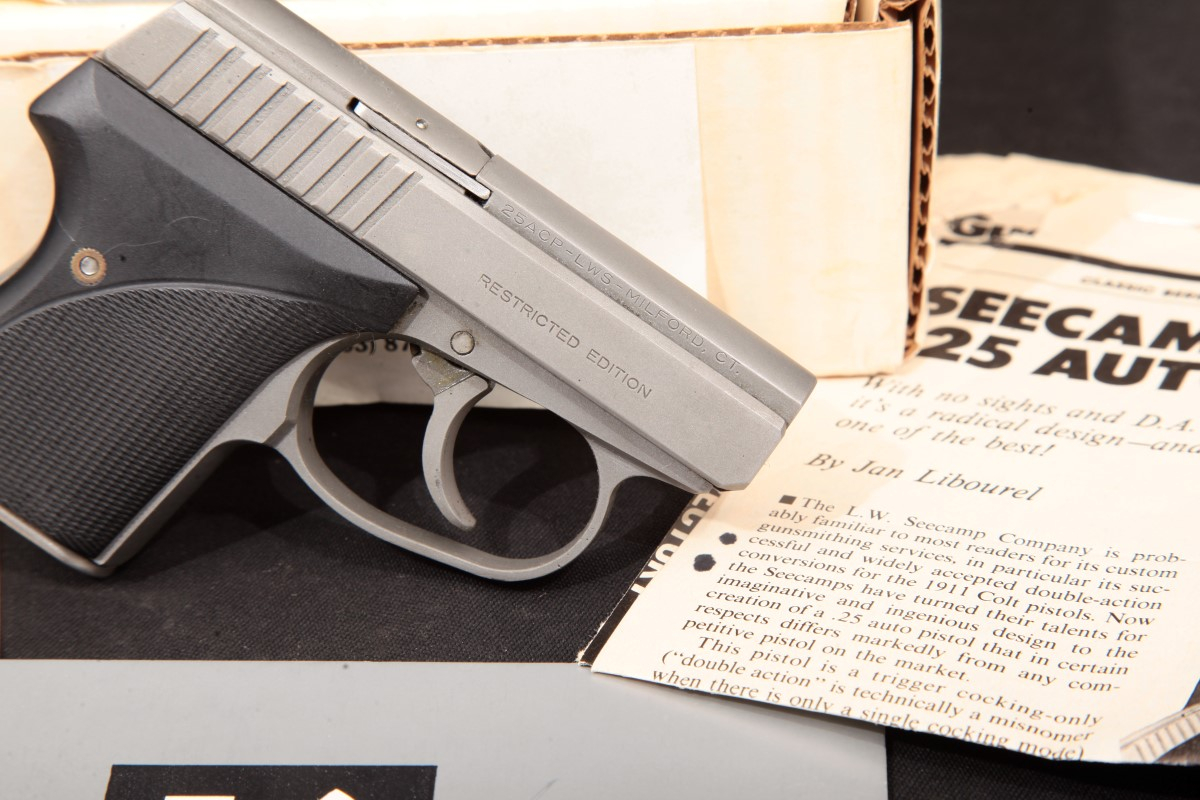 Seecamp Lws 25 Acp Model Restricted Edition, Matte Stainless 2" Dao ...