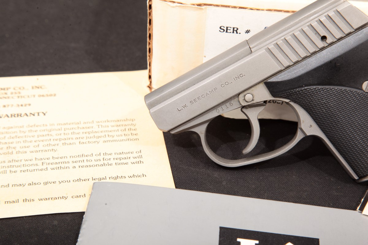 Seecamp Lws 25 Acp Model Restricted Edition, Matte Stainless 2" Dao ...
