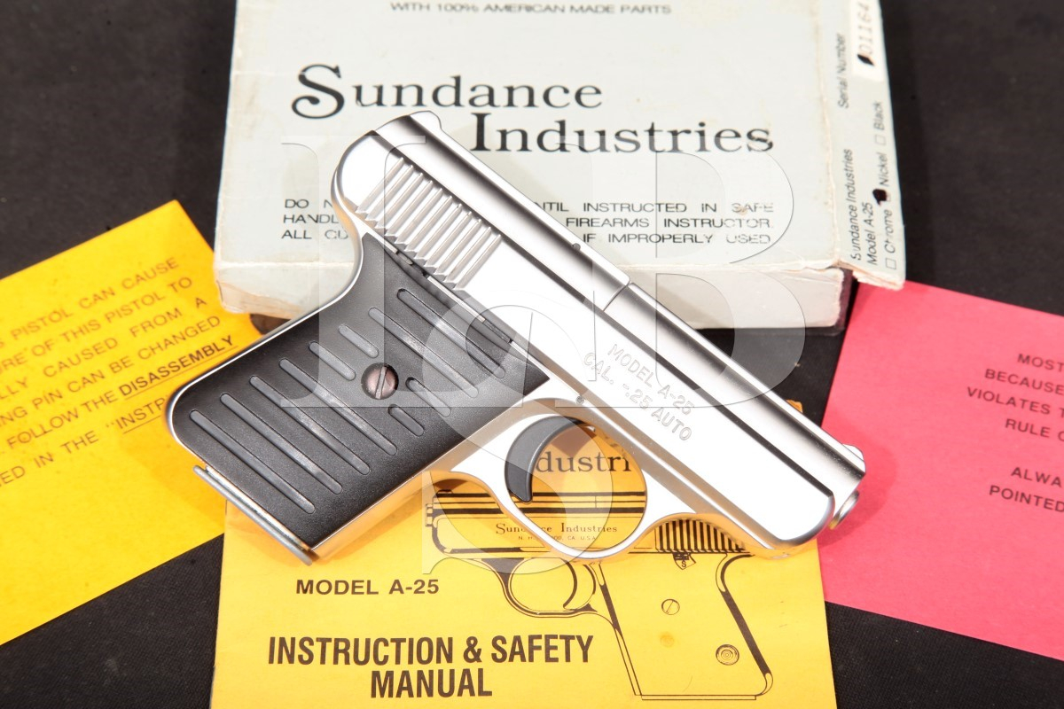 Sundance Industries Model A-25 A25, Satin Nickel 2 1/2" Semi Automatic ...