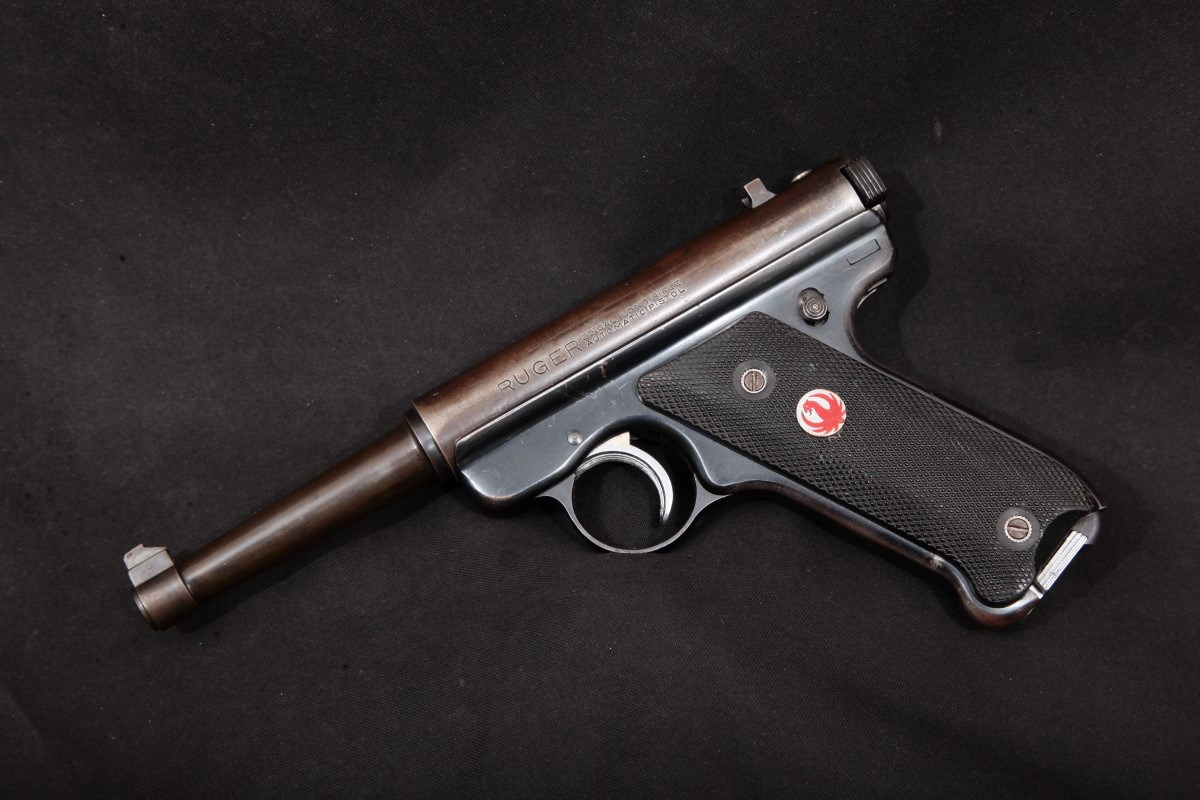 Sturm, Ruger & Co. Early Red Eagle Standard Model Mki Mark 1, Blue 4 7/ ...