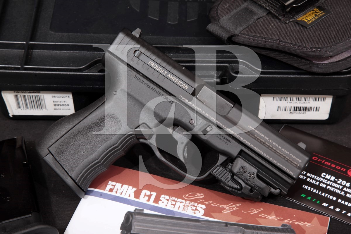 Fmk Firearms Model 9c1 Gen2 G2 9c1g2 Bill Of Rights, Black 3.87" Dao Striker-Fired Semi ...