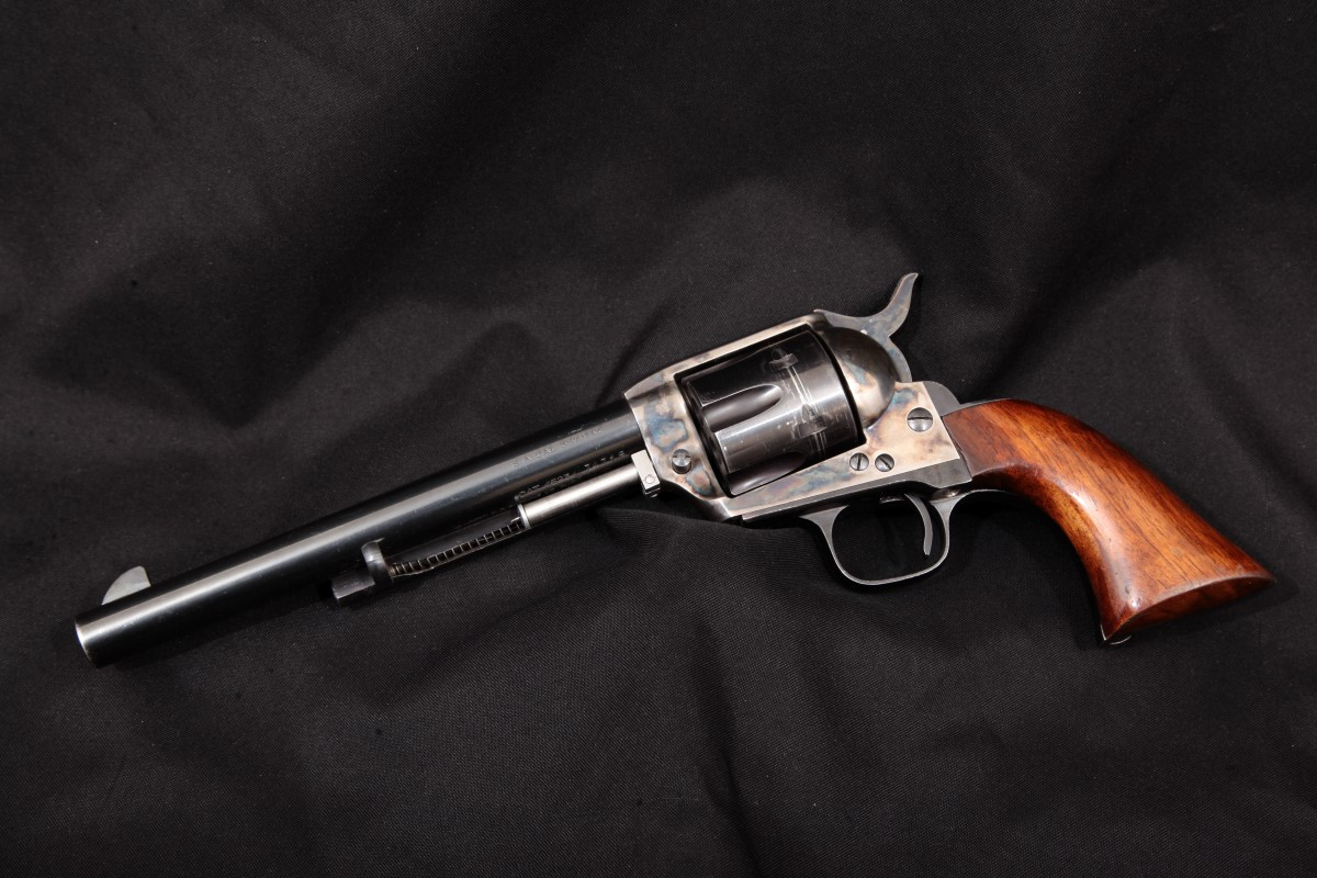Uberti Clone Of Colt Saa Single Action Army, Blue & Case Color 7 1/2 ...