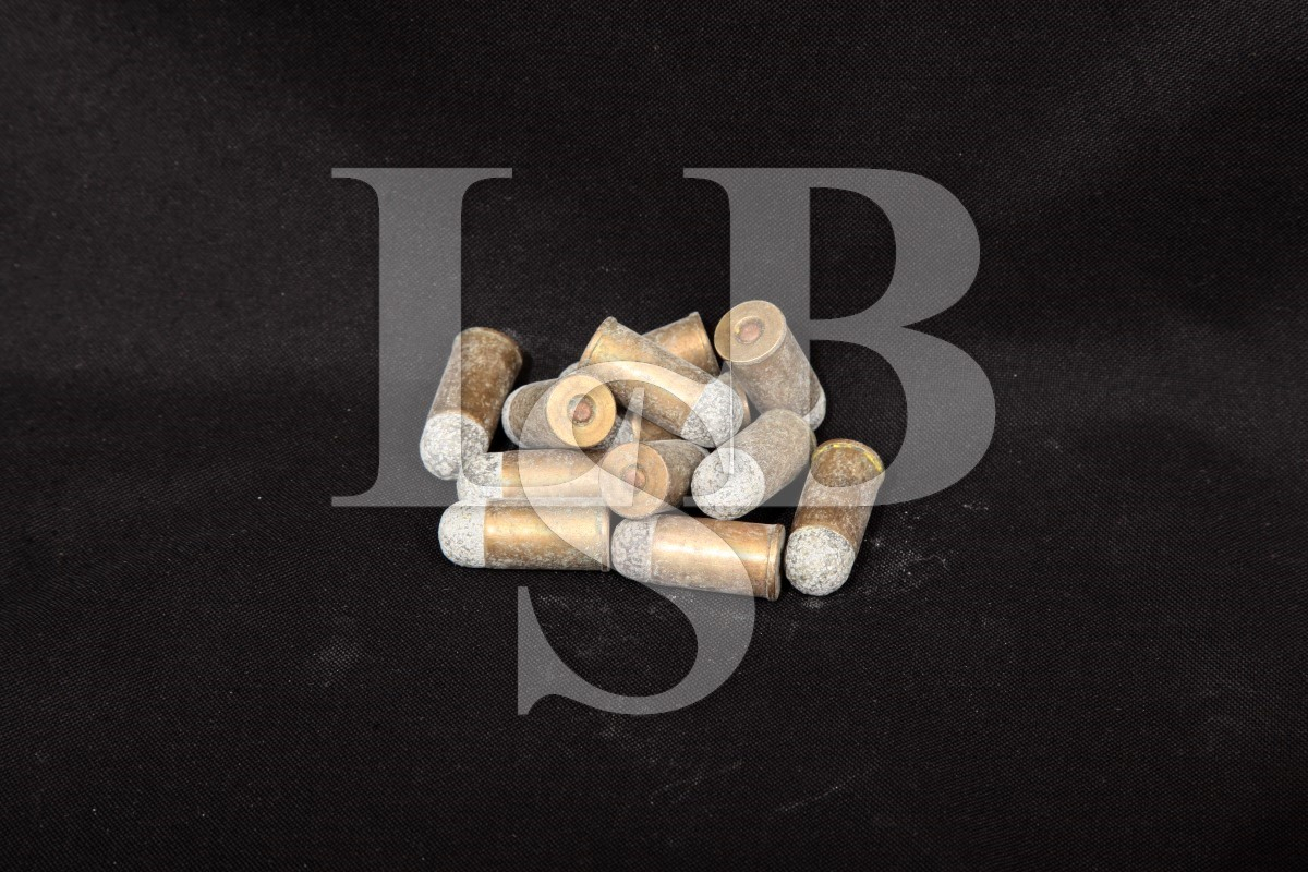 12x .455 Vintage Webley Ammunition Unknown Brand Lead RN Bullet .455 ...