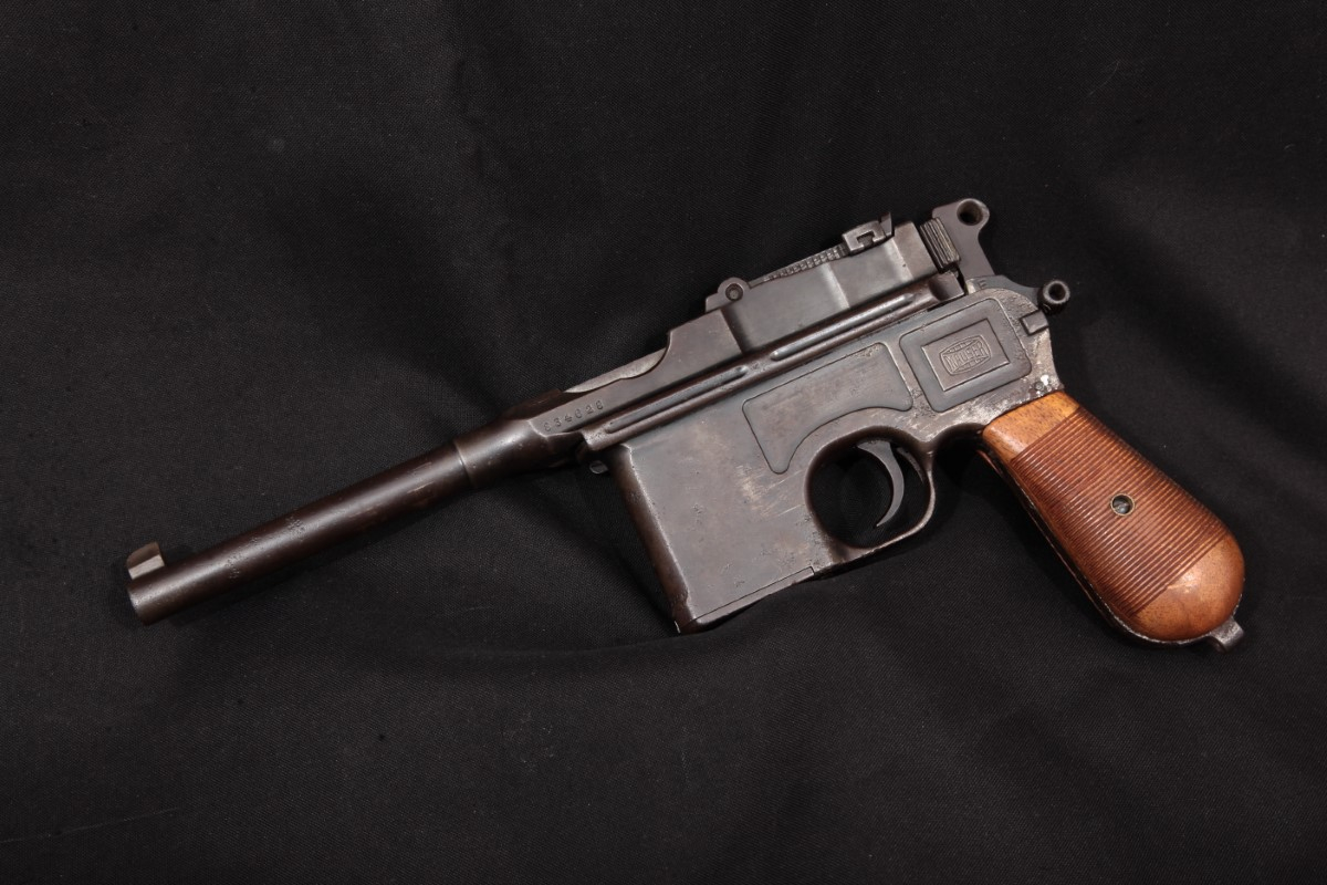Mauser C96 C-96 Broomhandle Early Model 1930, Blue 5.2 Fixed Magazine ...