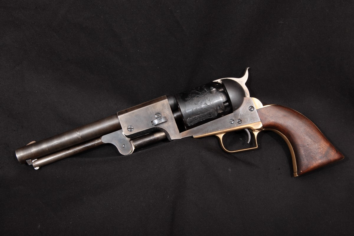 Armi Sport Asm Model 1848 Dragoon, Blue & Brass 7 1/2" Single Action ...