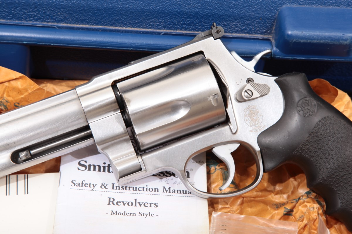 Smith & Wesson S&W Model 460xvr 460-Xvr Extreme Velocity Revolver, Stainless 8 1/2" Compensated ...