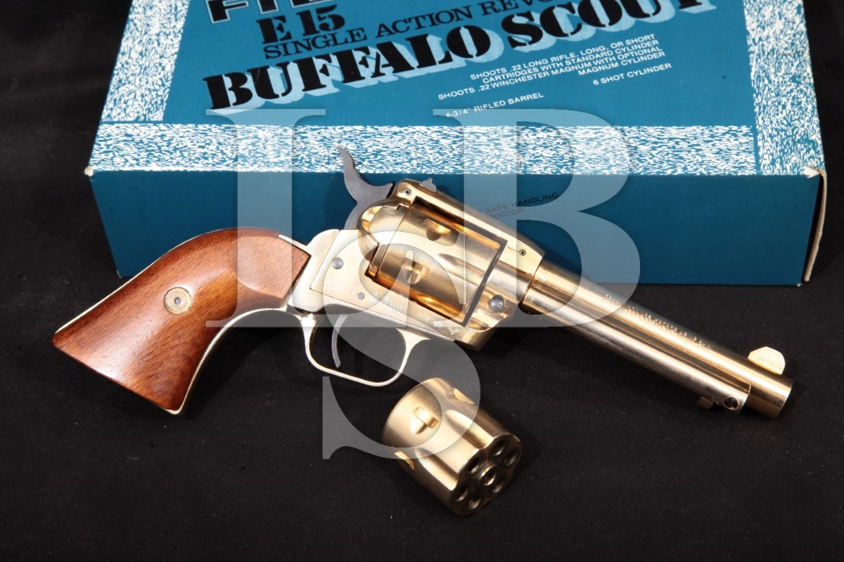 Tanfoglio F.I.E. Model E15 E-15 Buffalo Scout, Gold 4 3/4" Single ...