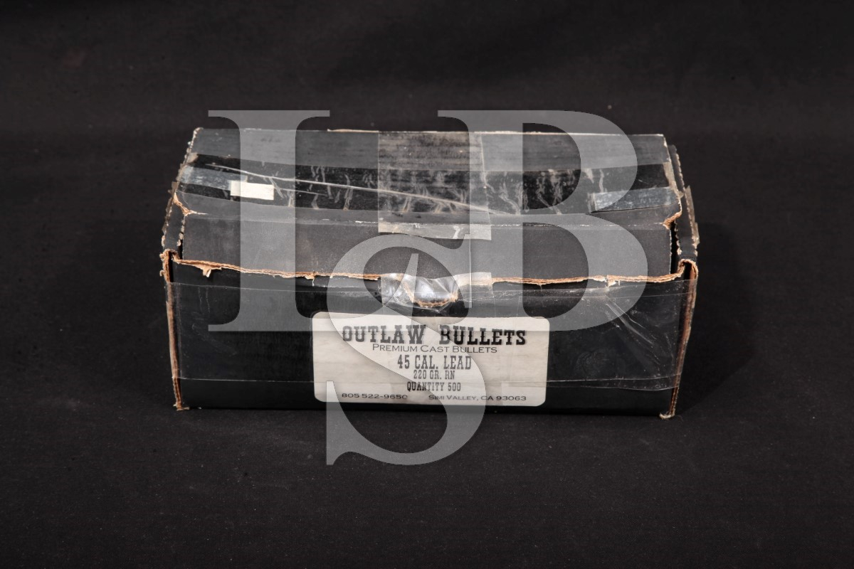 450x .45 Cal. Bullets Outlaw Bullets 220 Grain Lead Round Nose Bullets ...