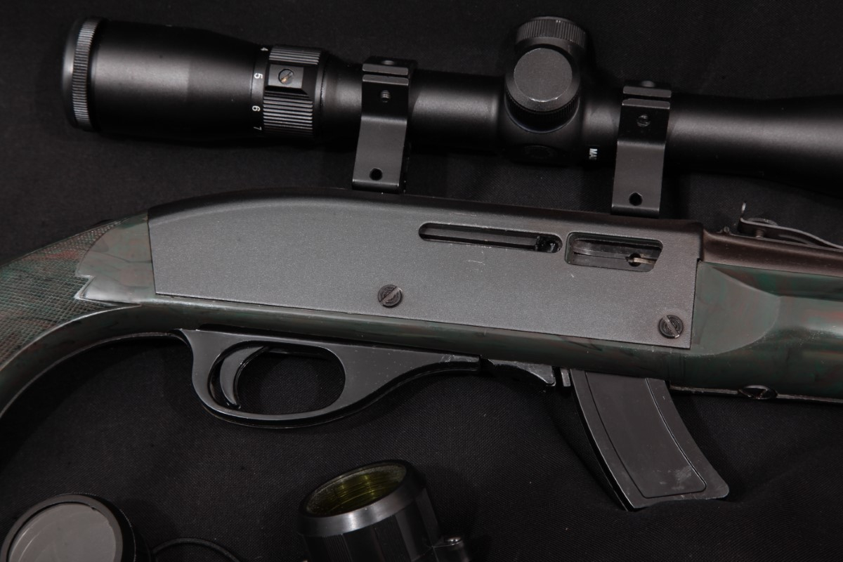 Remington Model Nylon Apache 77, Blue 19 5/8" Detachable Magazine Semi ...